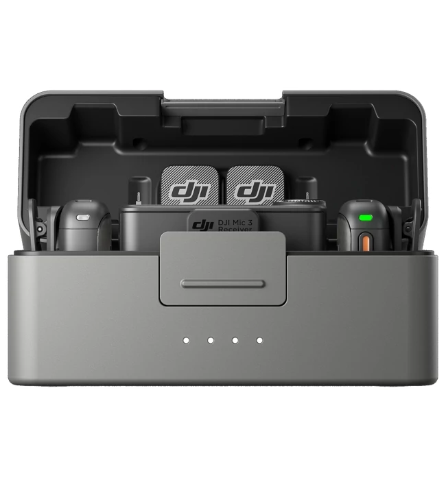 DJI Mic 3 - 2 TX + 1 RX + Charging Case Magazinul de Drone Dronshop.ro